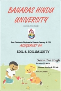 Soil and soil salinity, by Saumitra singh: FREE Book Download